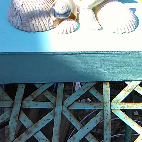 Accents | Recycled Cigar Box Mint Green With Shells | Poshmark